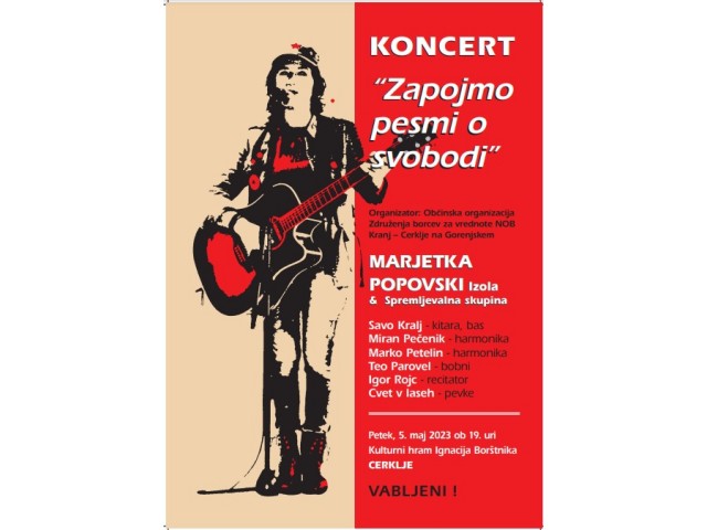 Koncert - Zapojmo pesem o svobodi
